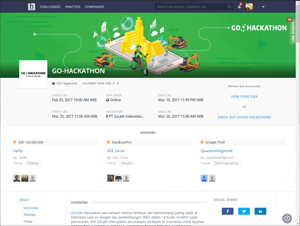 Gojek Hackathon 2017 – bodrex_squad HQ